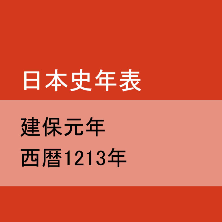 建保元（1213）年 | 日本史！よろパラ